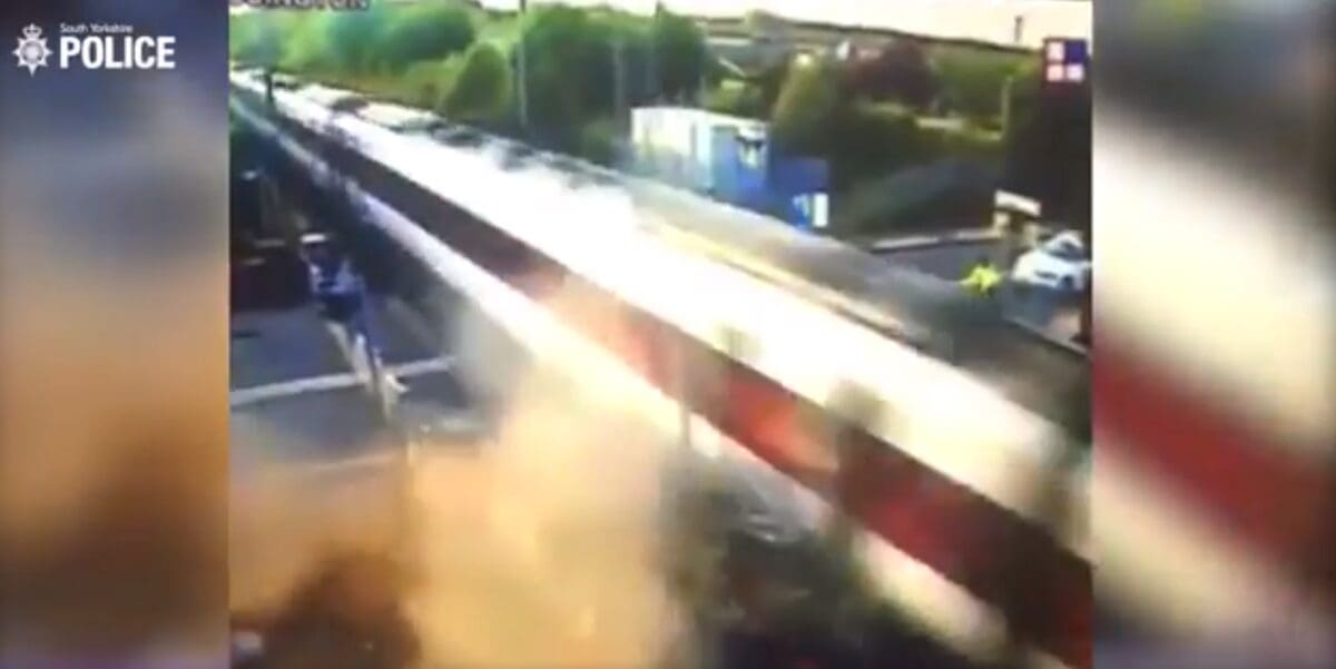 Drunk Doncaster driver jailed for smashing into train at level crossing ...