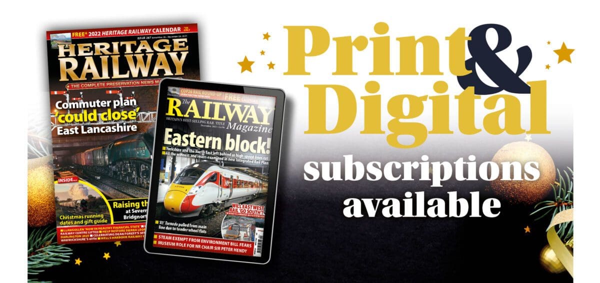 Fantastic Christmas subscriptions on all your favourite railway titles ...