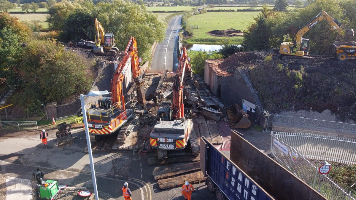 Bridge demolition puts railway project on track | The Railway Hub