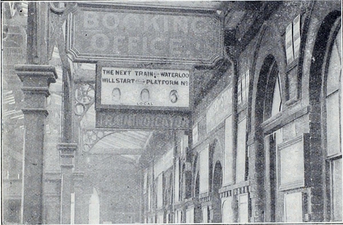 From the archive: Train indicators at Waterloo