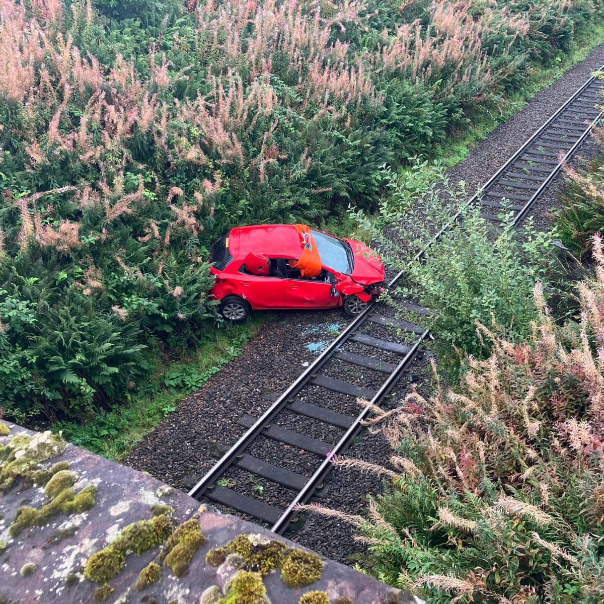 Car crashes onto track in Perth and Kinross | The Railway Hub